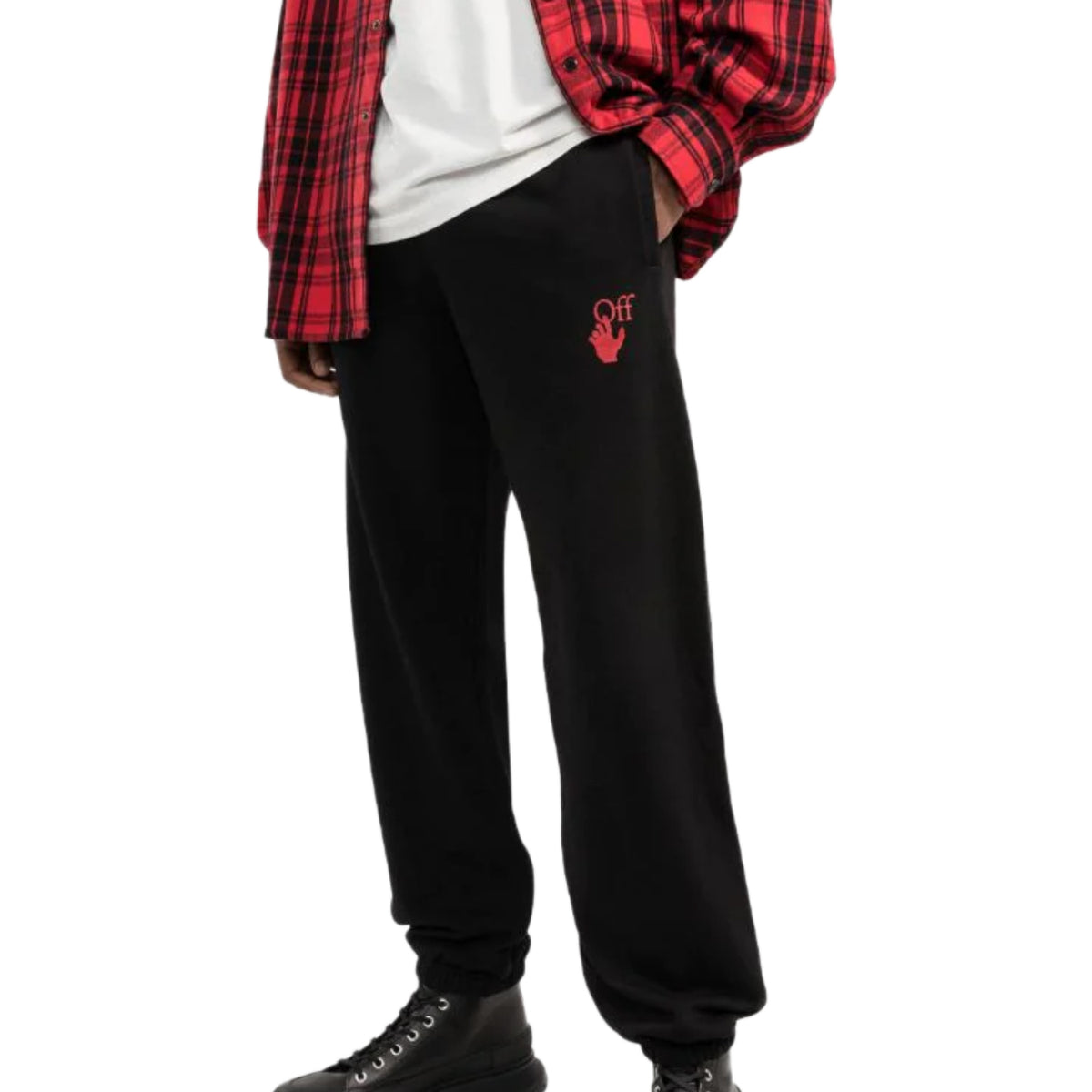 Off-white Starred Arrow Slim Sweatpants Mens Style : Omch029f21fle0021 ...